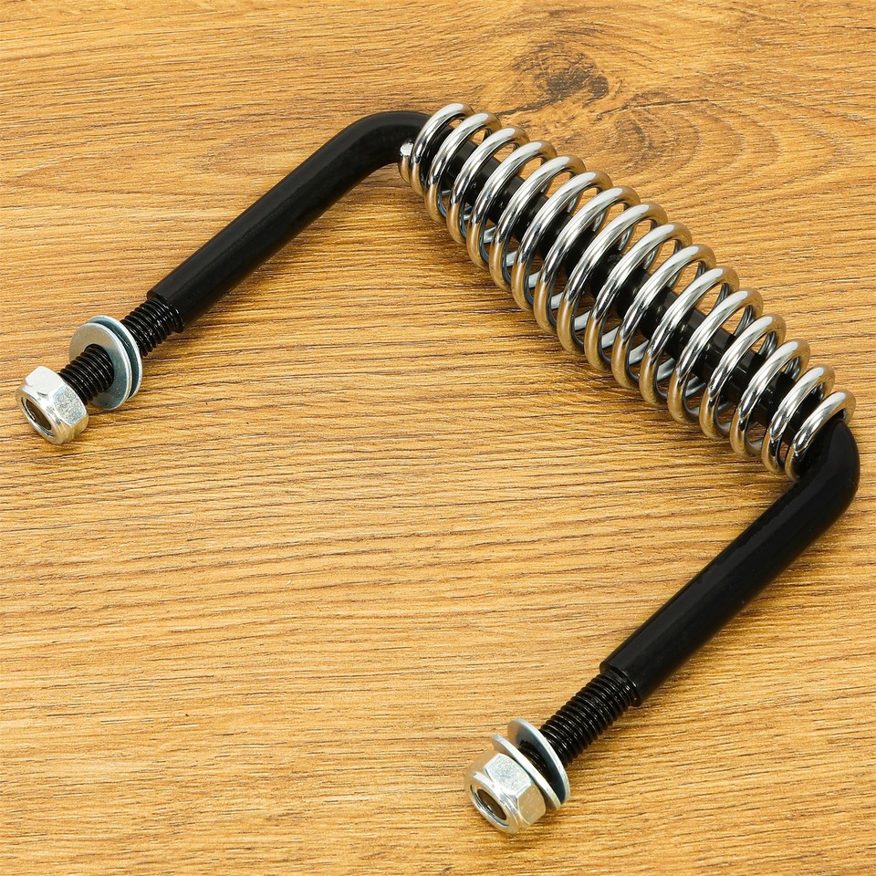 6" BBQ Smoker Spring Handle W/ Mounting Bracket Grill Wood Stove Pit ...