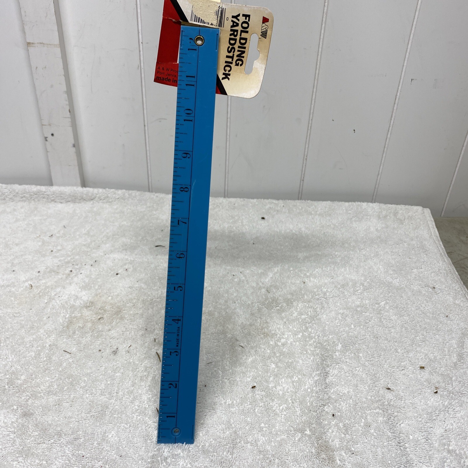 Vintage A&W Folding Yard Stick Blue, White And Yellow | eBay