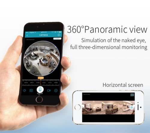360 Degree Panoramic Smart IP Camera IPC Wireless P2P 960P Security ...