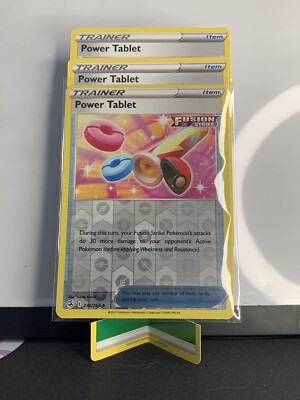 Pokemon - x3 POWER TABLET 236/264 - Rev. Holo! - Fusion Strike - Play ...