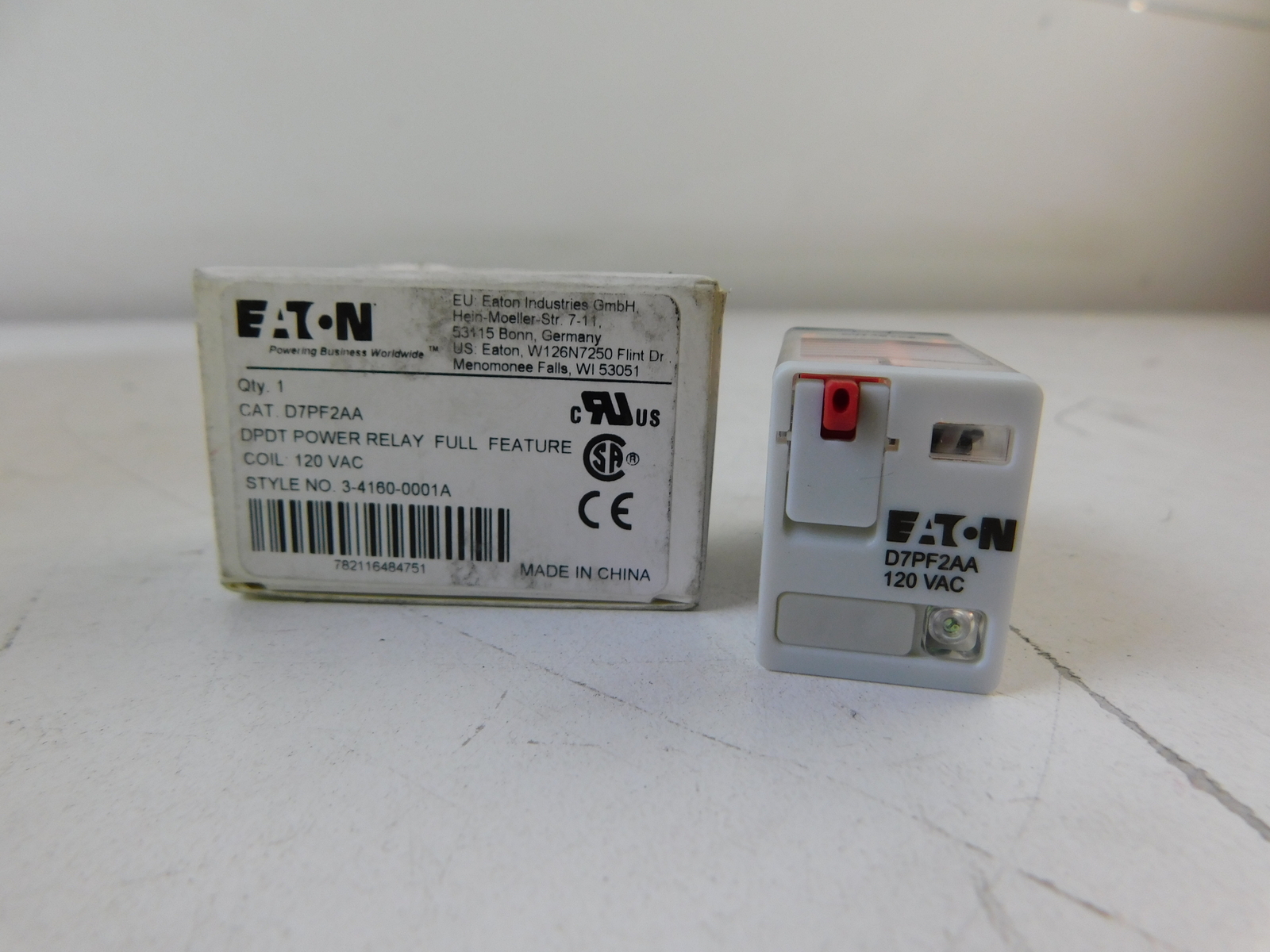 Eaton NSB D7PF2AA Relays General Purpose Relay 2P 15A 120V 50/60Hz EA ...