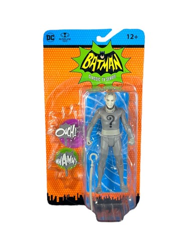 Mcfarlane Batman DC Retro 66 Classics RIDDLER Unmasked Black White, TV ...