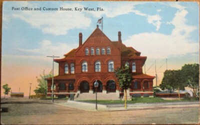 Key West, FL 1910 Postcard: Customs House & Post Office - Florida Fla ...