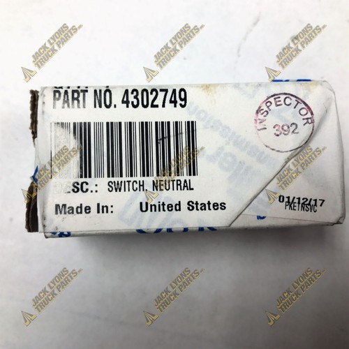 4302749 New Eaton Fuller Neutral Switch - OEM | eBay