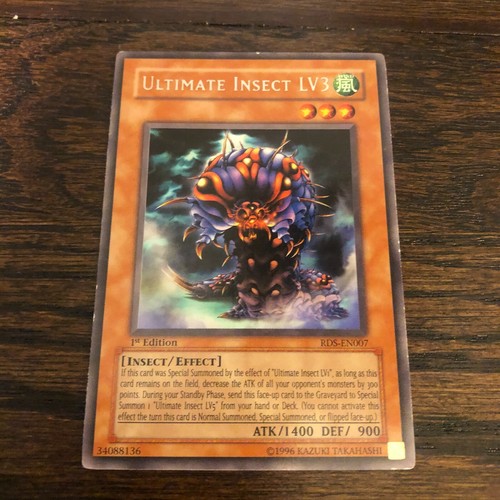 YuGiOh - Ultimate Insect LV3 - RDS-EN007 - Ultimate Rare - 1st Edition ...