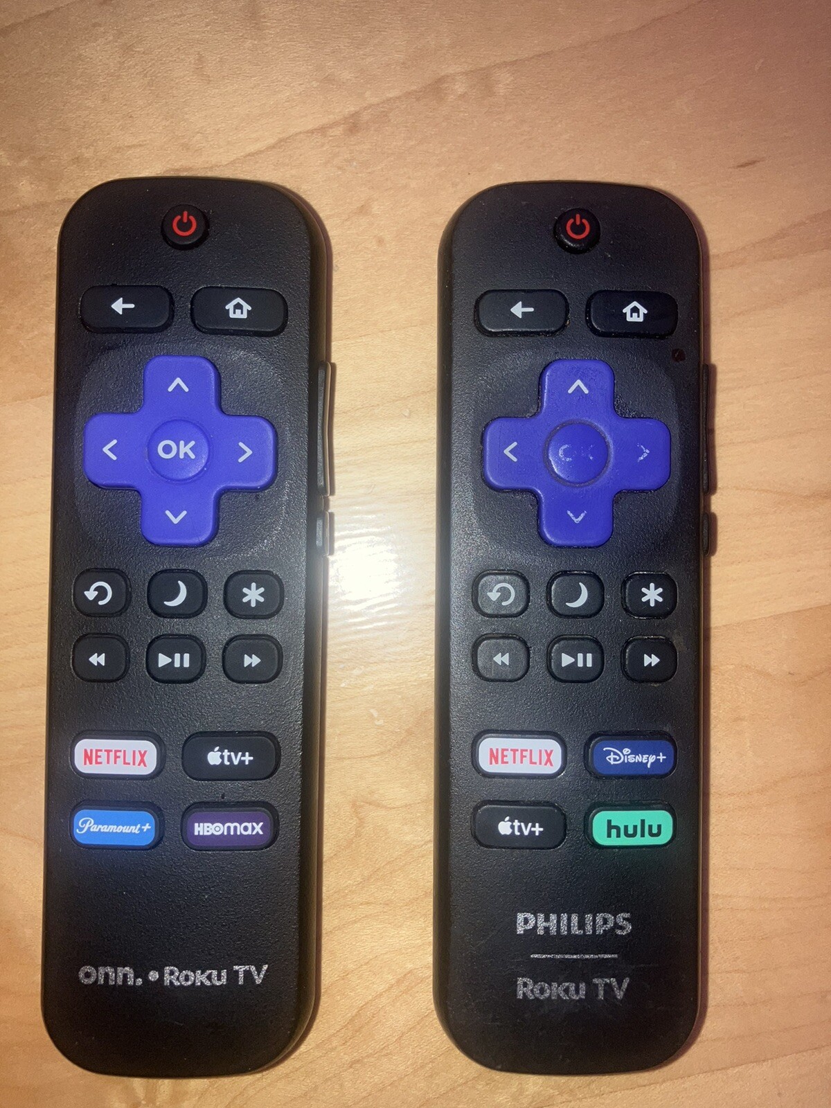 2 Original Roku TV Remote Control Netflix/Disney Plus/Apple TV+/HBO Max ...