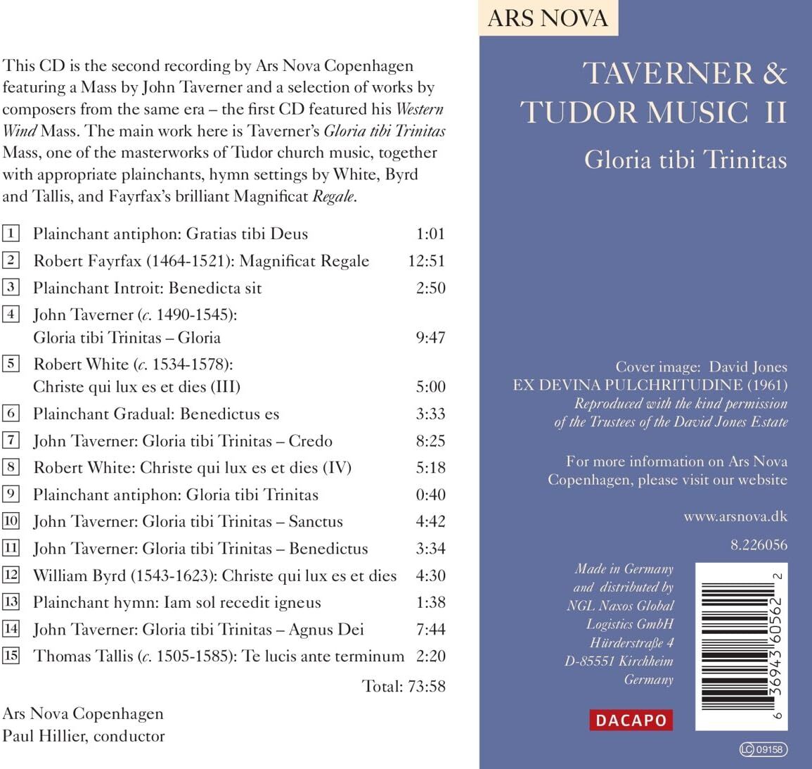 Anonymous^John Taverner^Robert Fa Taverner and Tudor Music Ii ( (CD ...