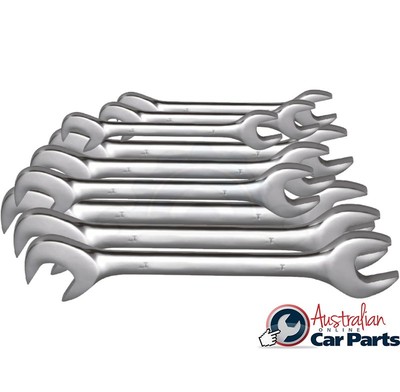 9Pc. Large Metric Angle Spanner Wrench Set T&E Tools new 49110M open ...