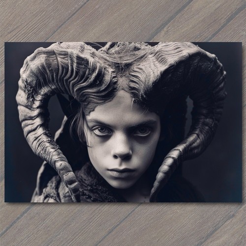 POSTCARD Demon Monster Weird Creepy Imaginary Friend Nightmare Scary ...