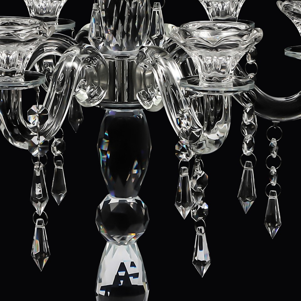 Crystal Candelabra Candlestick 7-arm Candle Holder Wedding Birthday ...