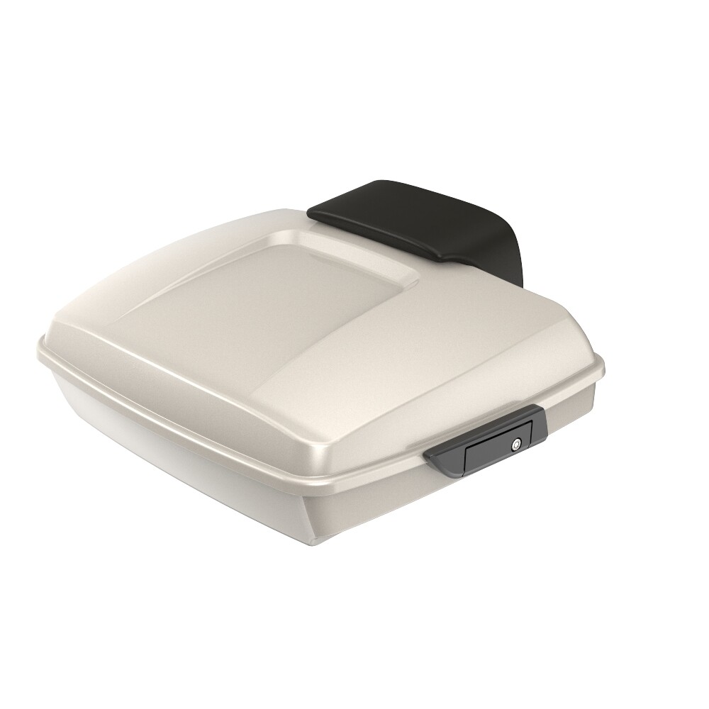 White Sand Pearl Razor Tour Pack Pak Trunk Fits Harley FLHR FLHXS FLTRX ...