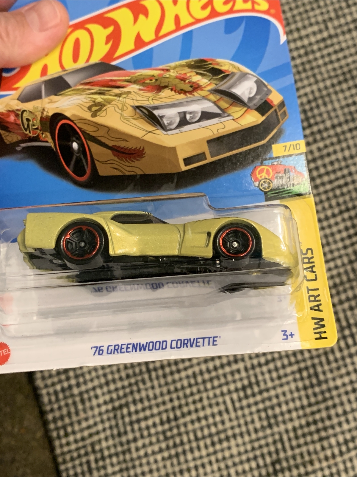 Greenwood CORVETTE Hot Wheels ERROR car NO TAMPO HW Art Cars 2023 | eBay