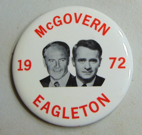 George McGovern 1972 LARGE campaign pin button political | eBay
