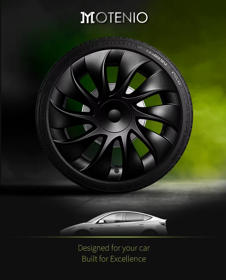 Hubcaps Design for Tesla Model Y 2020-2024 Cyclone Wheel Rim Cover 4PCS ...