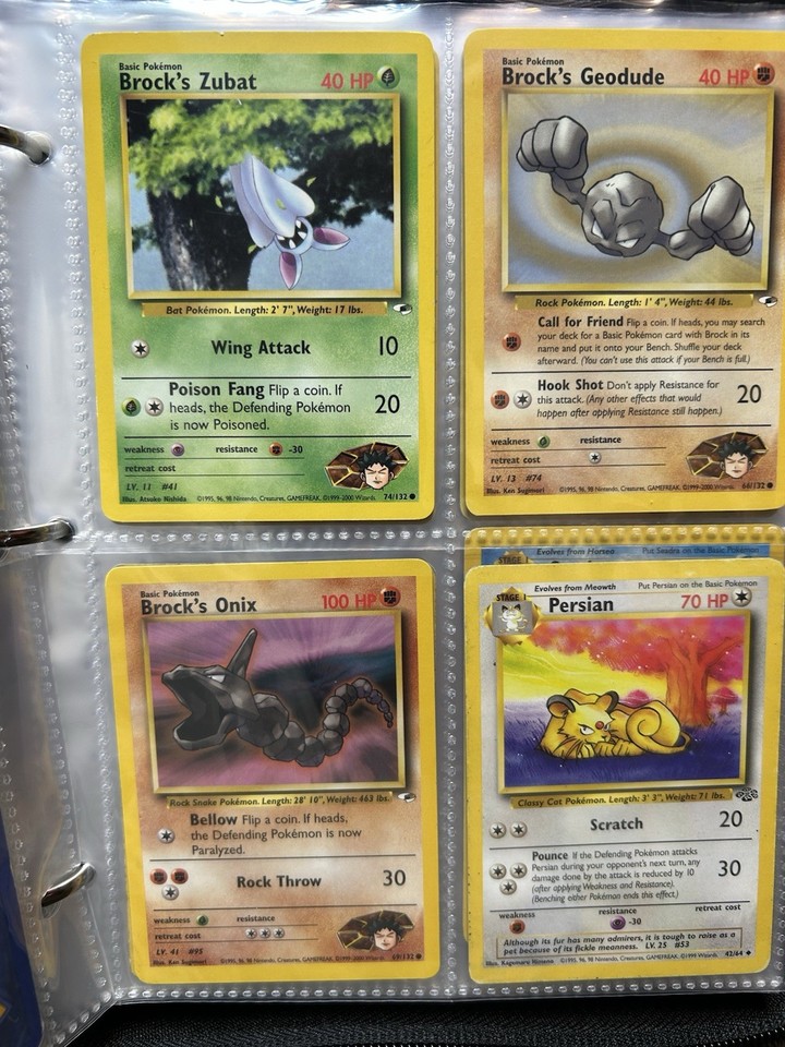 Vintage Pokemon Card Binder Collection Lot Base Set WOTC | eBay