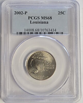 2002-P PCGS MS68 Louisiana State Quarter | eBay