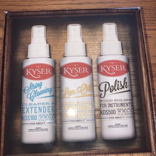 Kyser 3 Pack OF Guitar String Cleaner, Fretboard Conditioner, And Wood ...