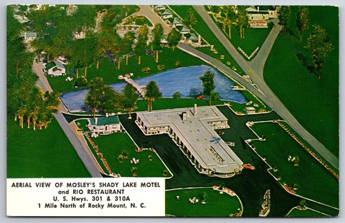 Rocky Mount North Carolina~Mosley Shady Lake Motel-Rio Restaurant ...