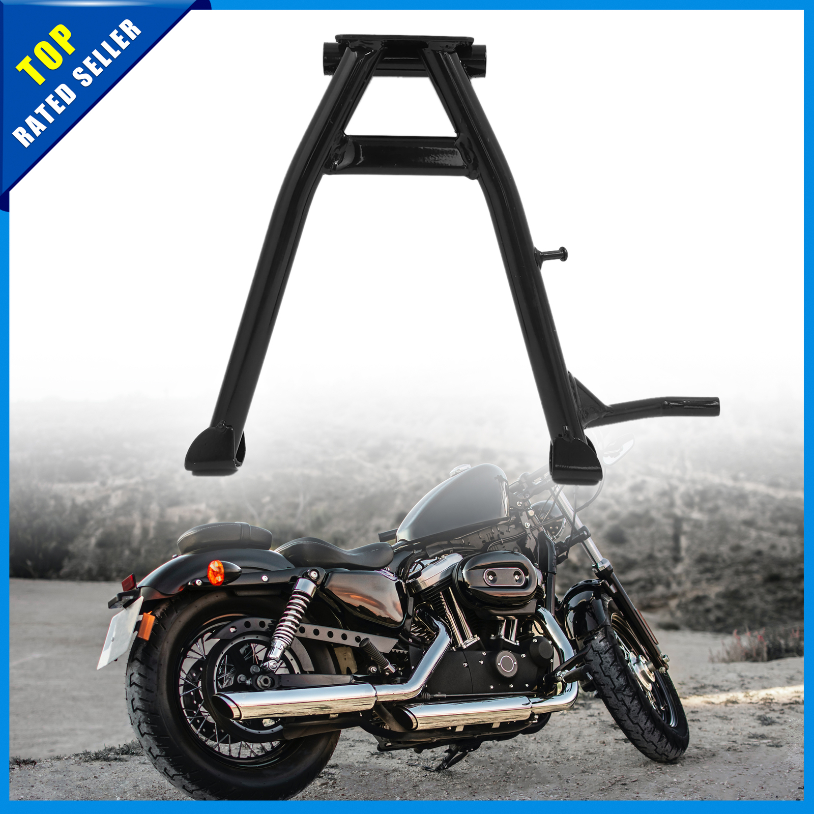 Pack of 1 for GN125 Motorcycle Double Side Kickstand Center Kick Stand ...