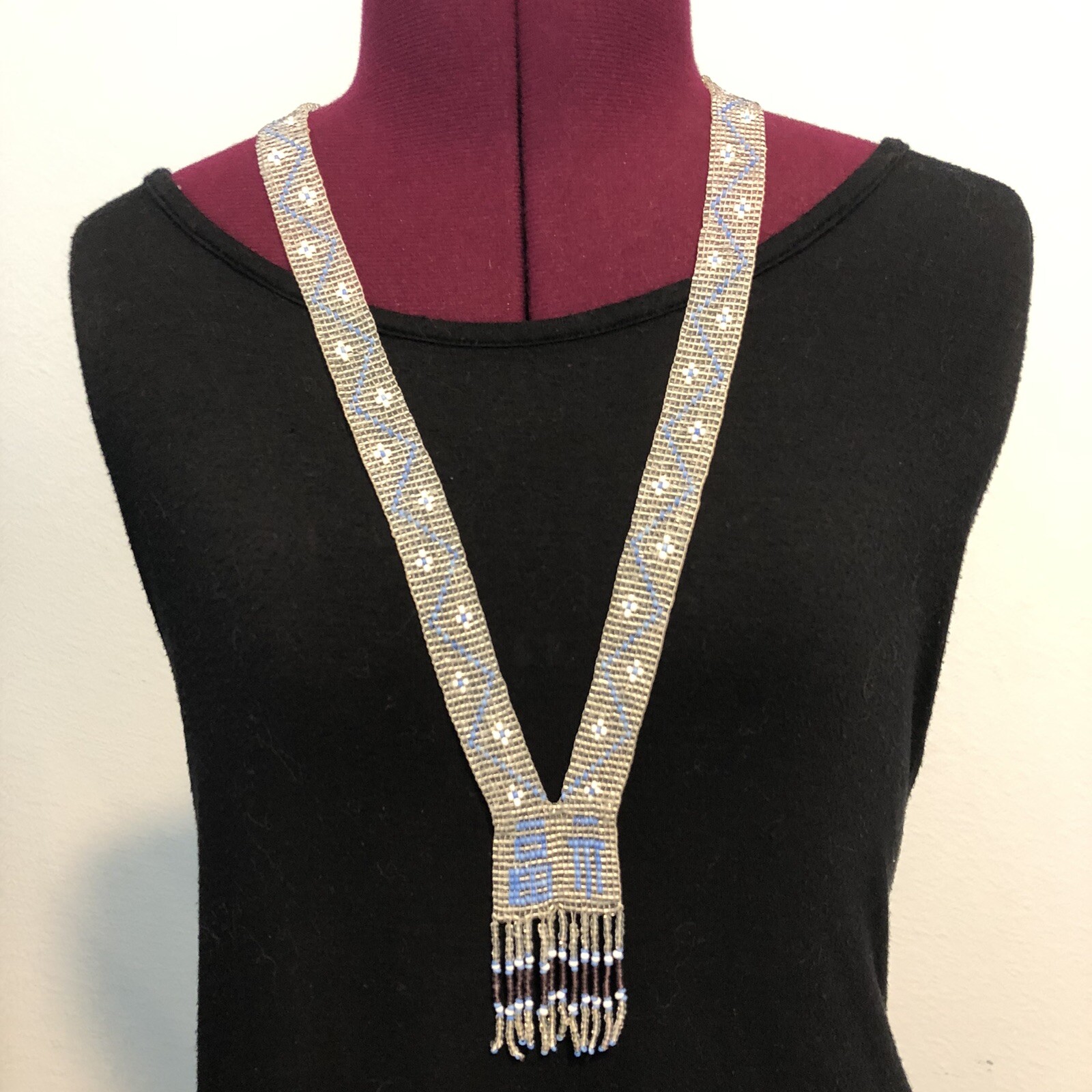 Vintage 1920s Flapper Sautoir Art Deco Seed Beaded Necklace And Case | eBay
