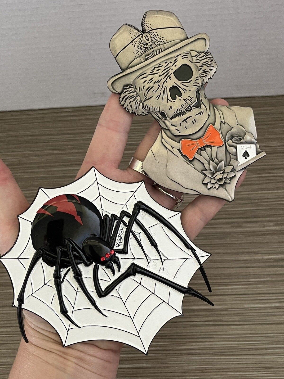 Goth Black Widow Spider & Steampunk Skeleton HALLOWEE… - Gem