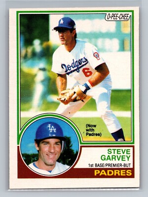 1983 O-Pee-Chee Steve Garvey #198 - Los Angeles Dodgers - Canadian ...
