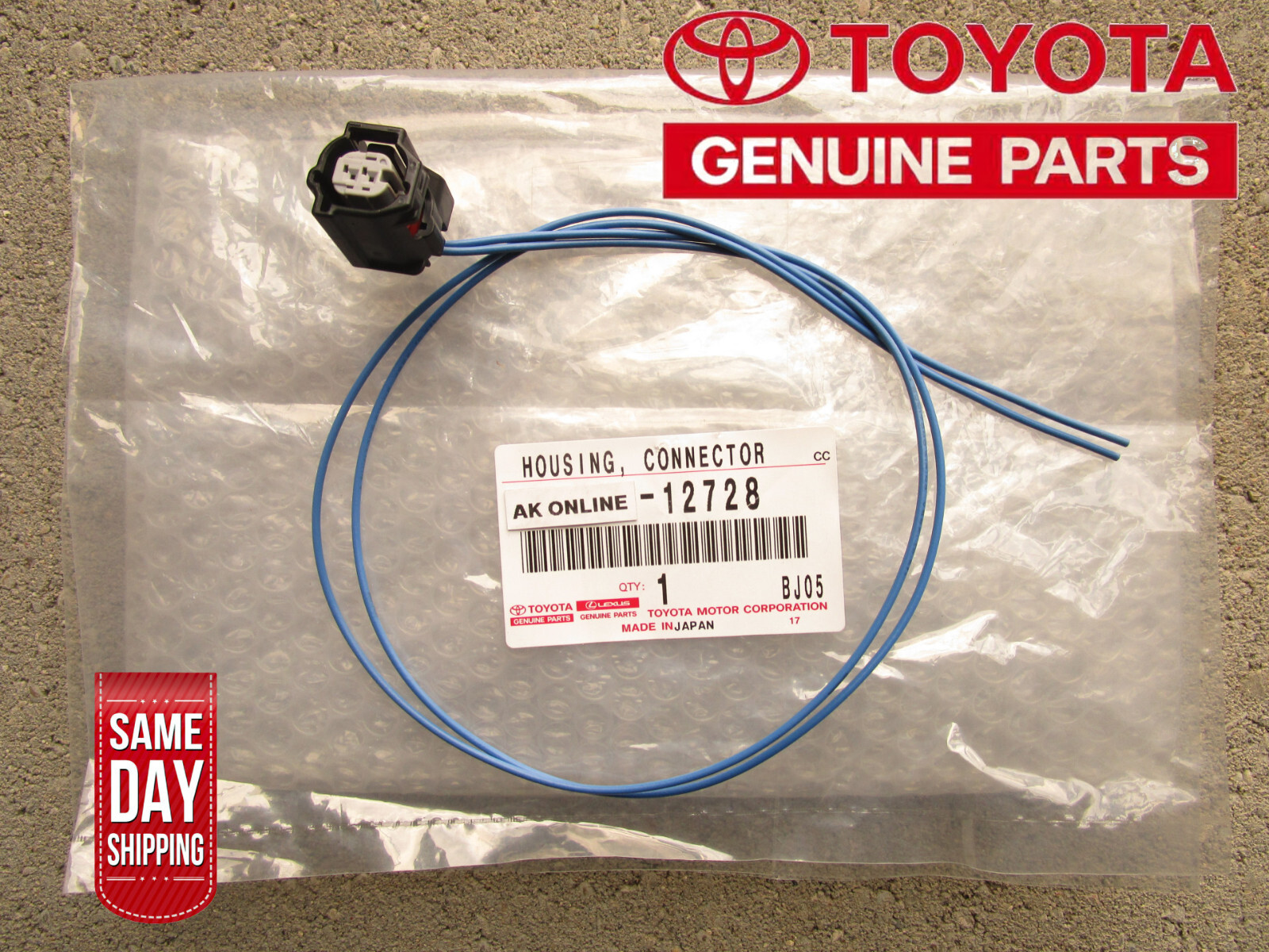 TOYOTA 2 PIN AMBIENT TEMPERATURE SENSOR PIGTAIL WIRE HARNESS CONNECTOR ...
