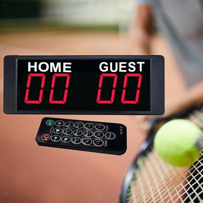 Mini Electronic Digital Scoreboard LED Tabletop Score Keeper Basketball ...