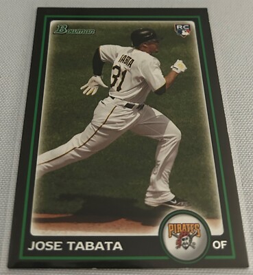 2010 Bowman Draft Picks Baseball Jose Tabata Pittsburgh Pirates Rookie ...