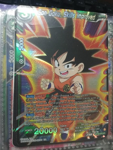 Dawn of the Z Legends- Son Goku, Skills Improved BT18-070 UC Foil | eBay
