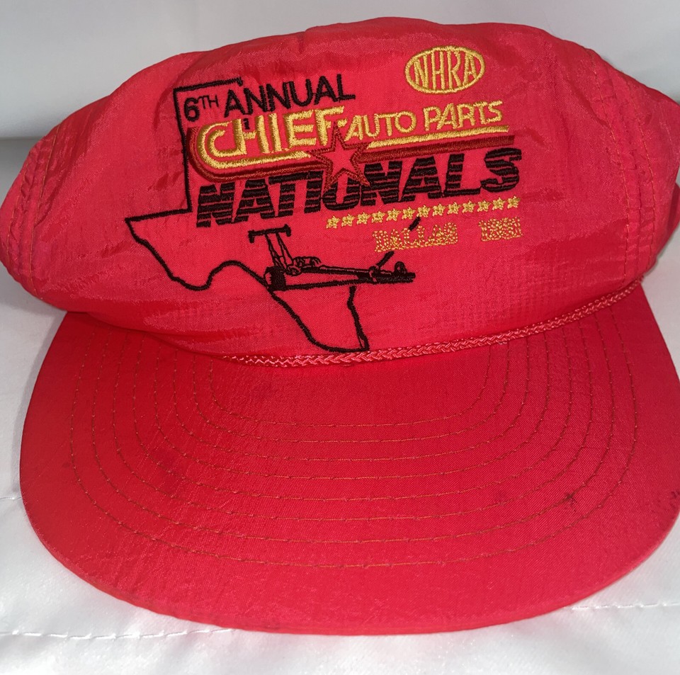 Winston NHRA Drag Racing Hat 1991 Chief Auto Parts Nationals Vintage Snapback | eBay