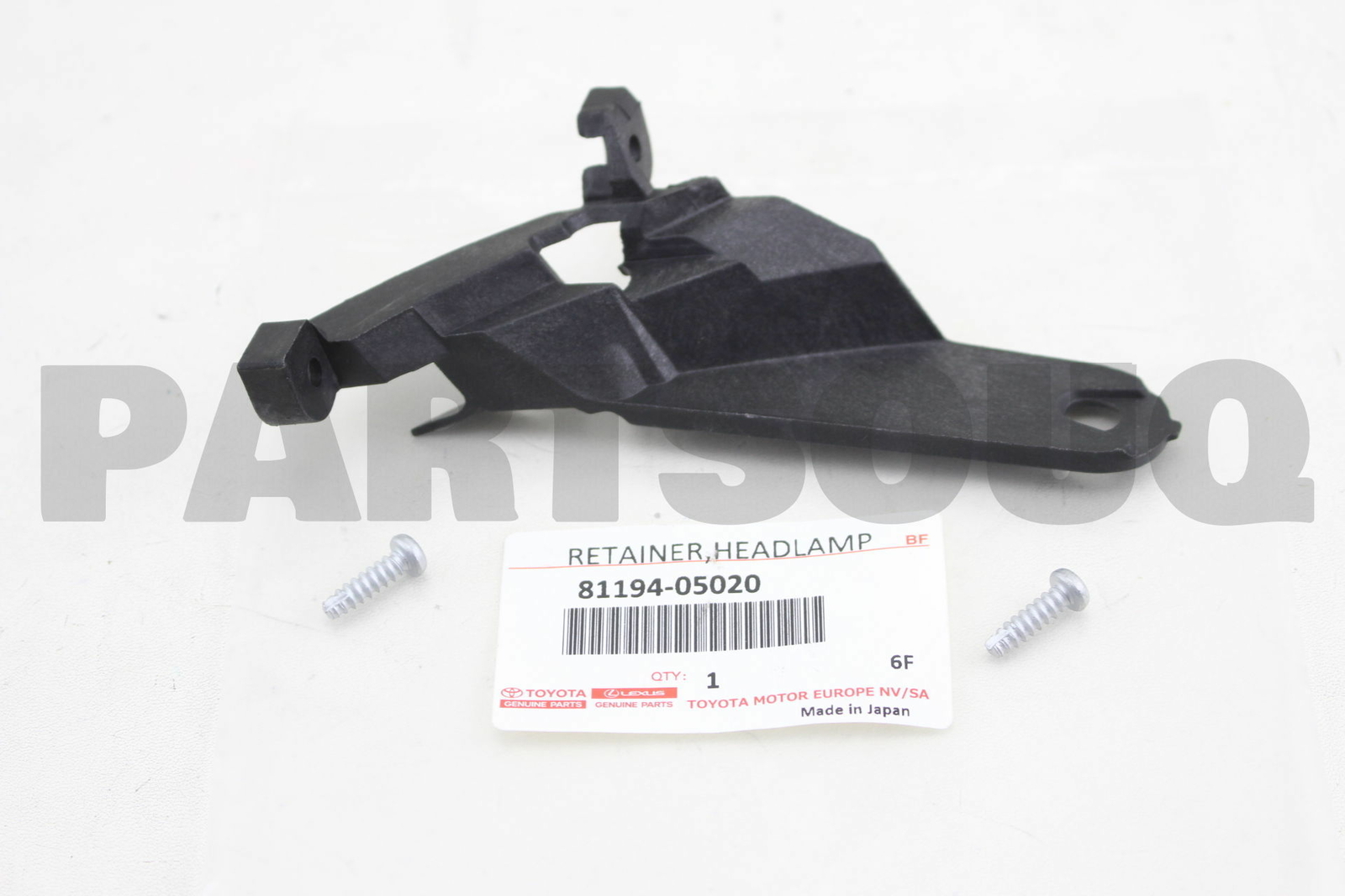 8119405020 Genuine Toyota RETAINER, HEADLAMP PROTECTOR, UPR LH 81194 ...
