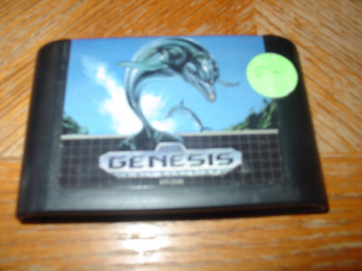 Ecco the Dolphin (Sega Genesis, 1992) Authentic Tested Working Fast ...