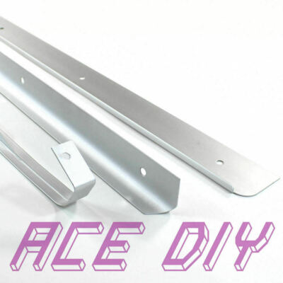 Kitchen Worktop Edging Trims | Silver Matt Corner End or Straight Strip ...