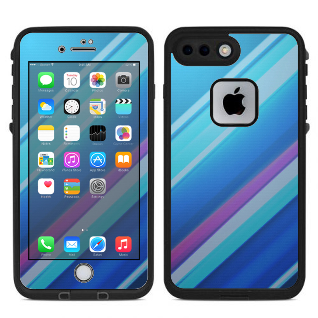 Skin Decal for Lifeproof iPhone 7 Plus Fre Case / blue lines | eBay