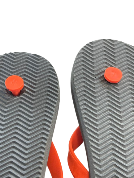 RBX Active Women's Core Summer Basic Printer Flip Flop-Gray/Orange ...