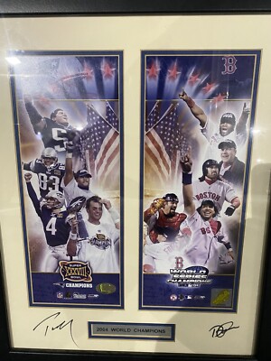 Tom Brady Terry Francona Dual Signed Autographed Photo Boston World ...