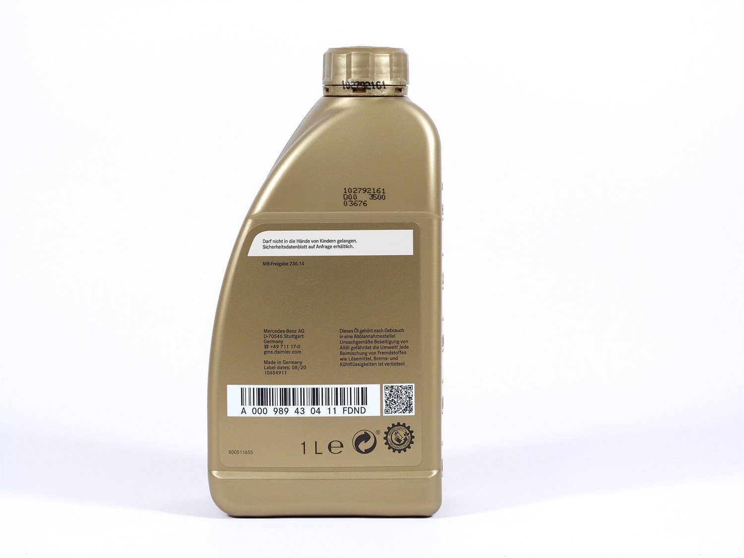 10 Liter MB GETRIEBEÖL Original Mercedes Benz Automatikgetriebe 236.14 ...