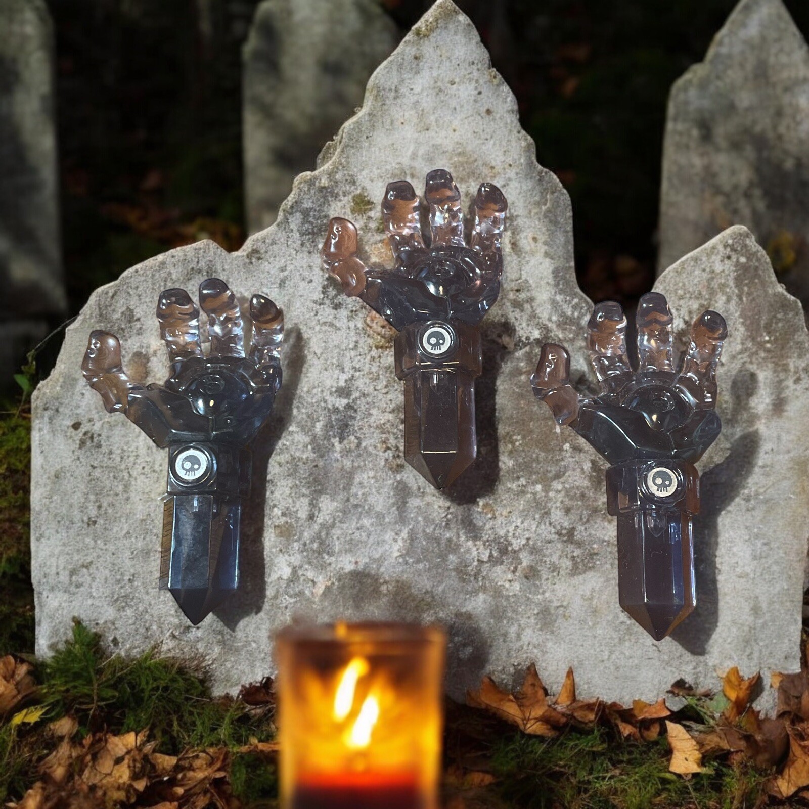 Lot of 3 Skylanders Trap Team Undead Hand Grim Reaper Crystal Figure ...