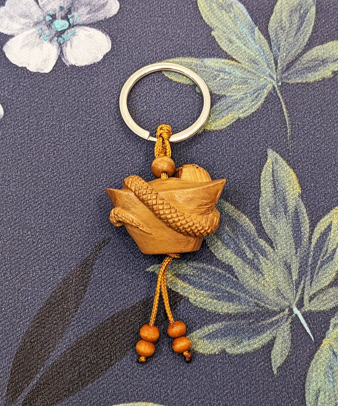 Chinese Zodiac Lunar New Year Hand Carved Mahogany Wood Keyring ...