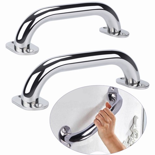 2X Boat Grip Handle Stainless Steel 9 inch Safety Marine Grab Handrail ...