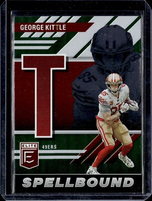 2023 Panini Donruss Elite Football George Kittle Green Spellbound "T ...
