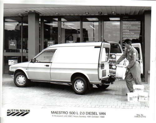 Austin Maestro 500 L 2.0 Diesel Van x 2 original b/w Press Photos 2127 ...
