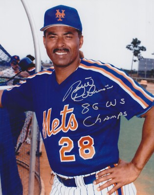 Bill Robinson NY Mets Signed Inscribed 8x10 Photo with B&E Hologram | eBay