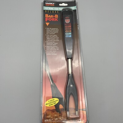 MAVERICK DELUXE ELECTRONIC FOOD PROBE THERMOMETER BAR-B FORK ET-5 | eBay