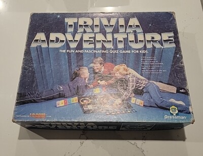 Pressman Vintage 1983 Trivia Adventure Quiz Board Game | eBay