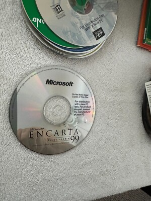 Microsoft Encarta Encyclopedia 99 CD-ROM - PRODUCT KEY NOT INCLUDED ...