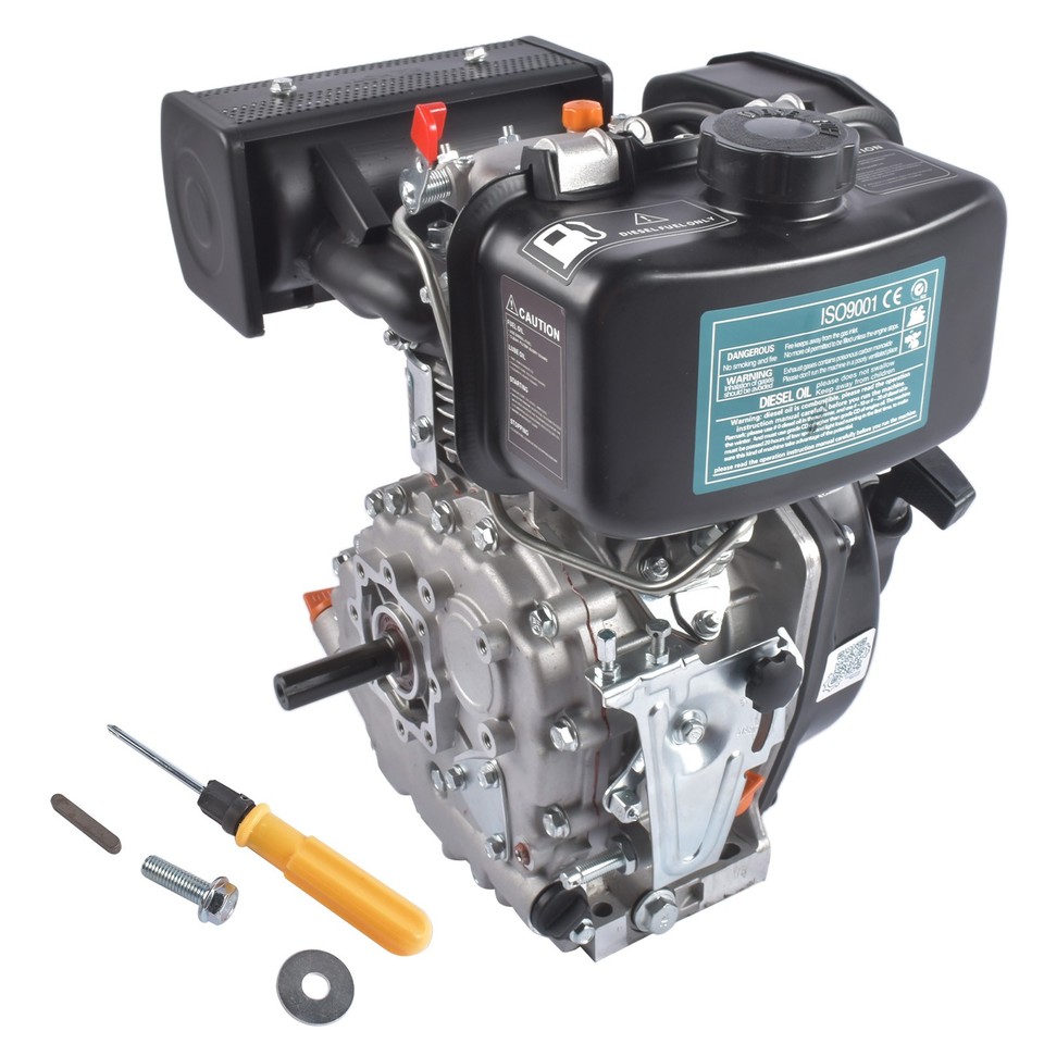 5HP 247CC 4 Stroke Diesel Engine,173F 3600W Heavy Duty Single Cylinder ...