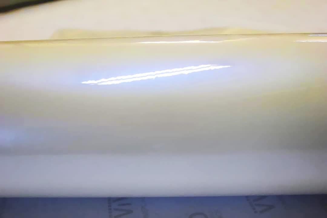Space Pearl White Gloss 12 Inches x 5 Feet Vinyl Wrap Film Size: 1ft x ...