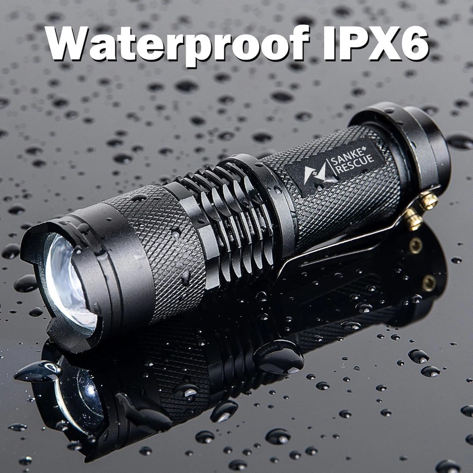 1-5 Waterproof Tactical Flashlights Portable LED Camping Lamps 3-Mode ...